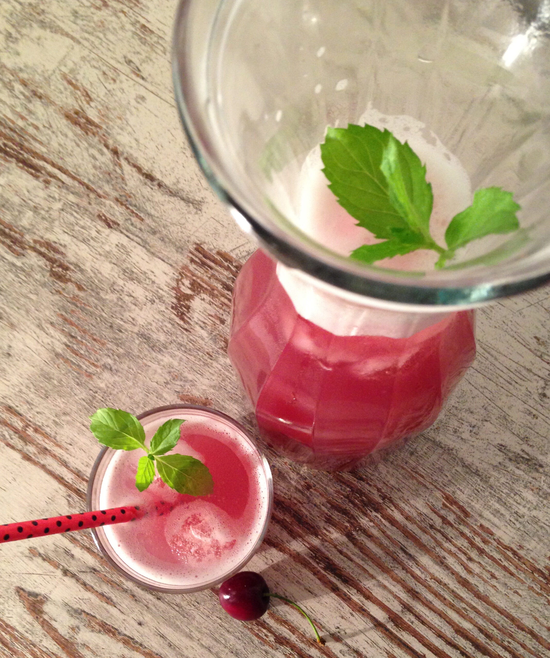 vanille-kirsch-limonade | vanilla-cherry-lemonade - Nom Noms food