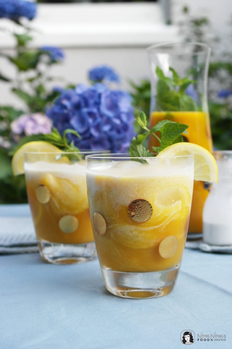 Erfrischender Mango-Eistee mit Kokosmilch - Nom Noms food