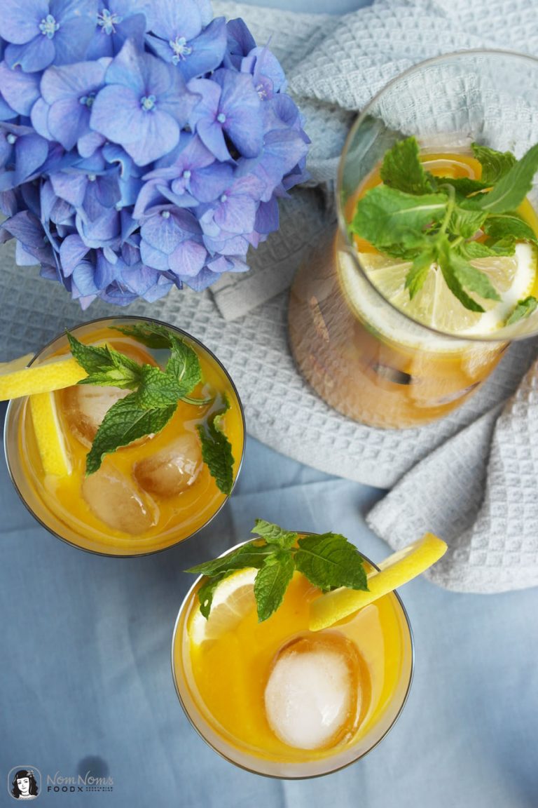 Erfrischender Mango-Eistee mit Kokosmilch - Nom Noms food